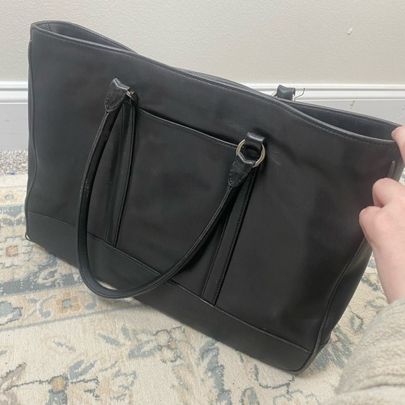 Coach | Bags | Coach 5333 Black Leather Metro Business Satchel | Poshmark